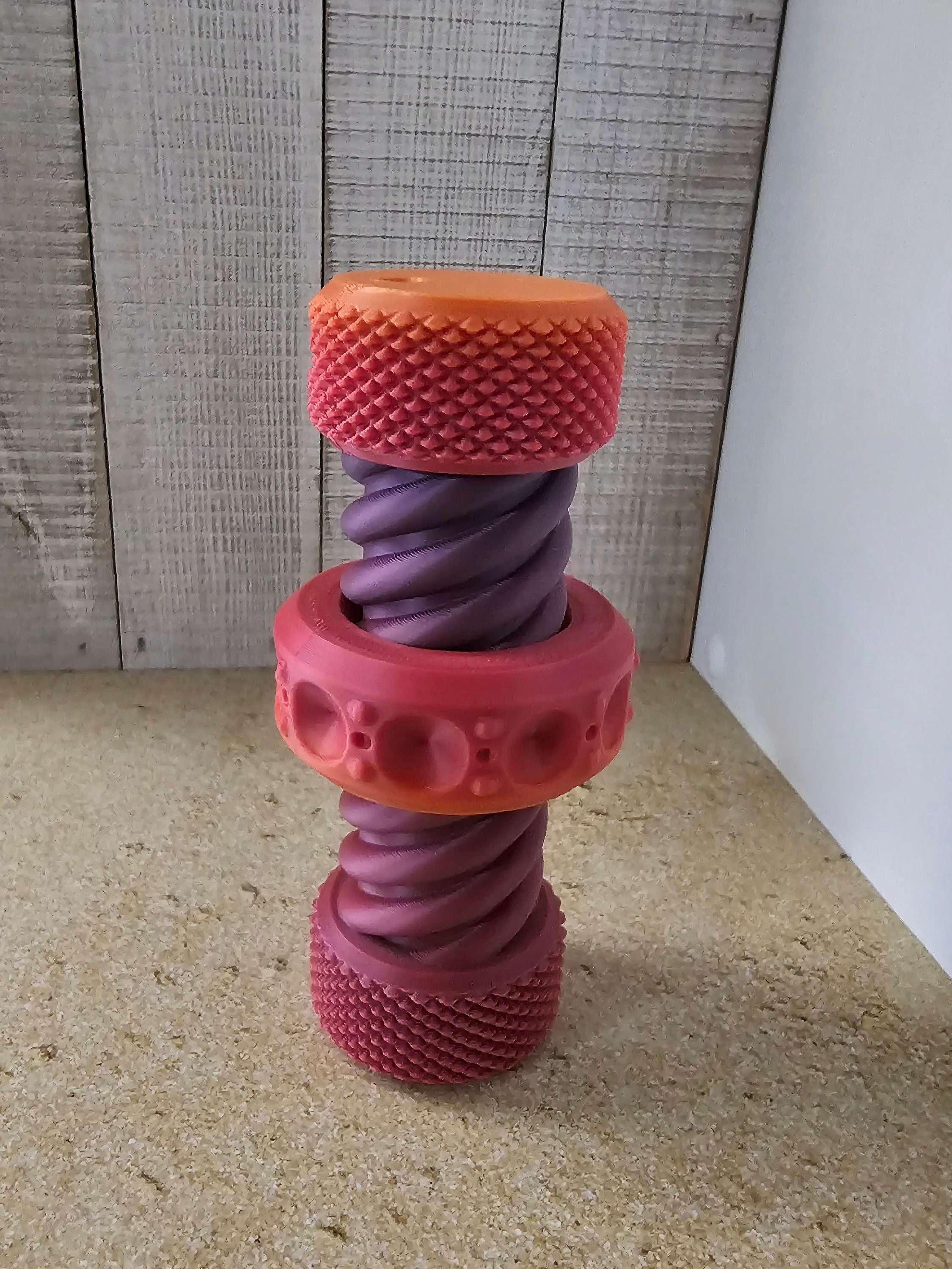 4.5 3D Printed Fidget Bolt Toy Made From PLA Plus - Etsy