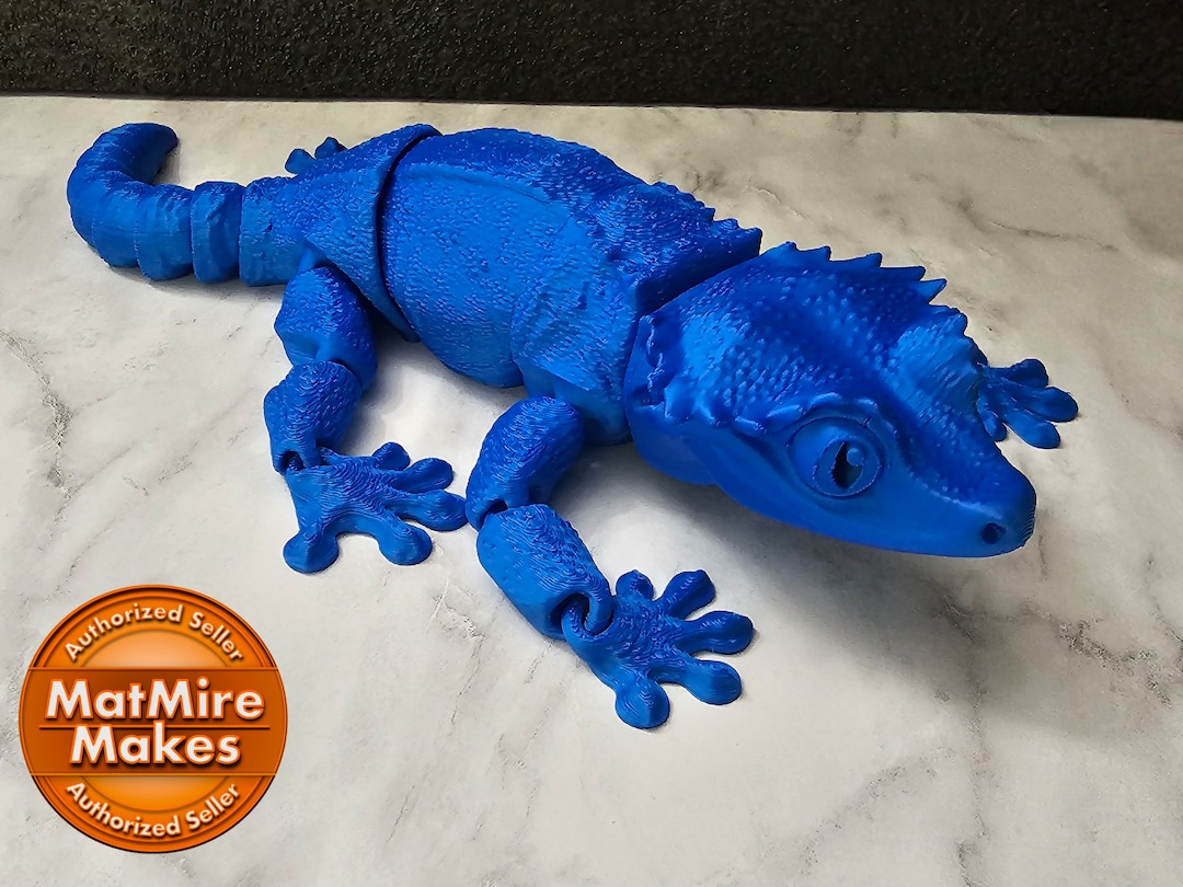 3D Printed Articulating Crested Gecko Designed by Matmire Makes Many ...
