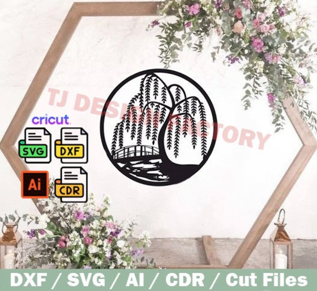 Willow Tree Wall Art Cut Files DXF / SVG / CDR / Ai Ready to Cut - Etsy