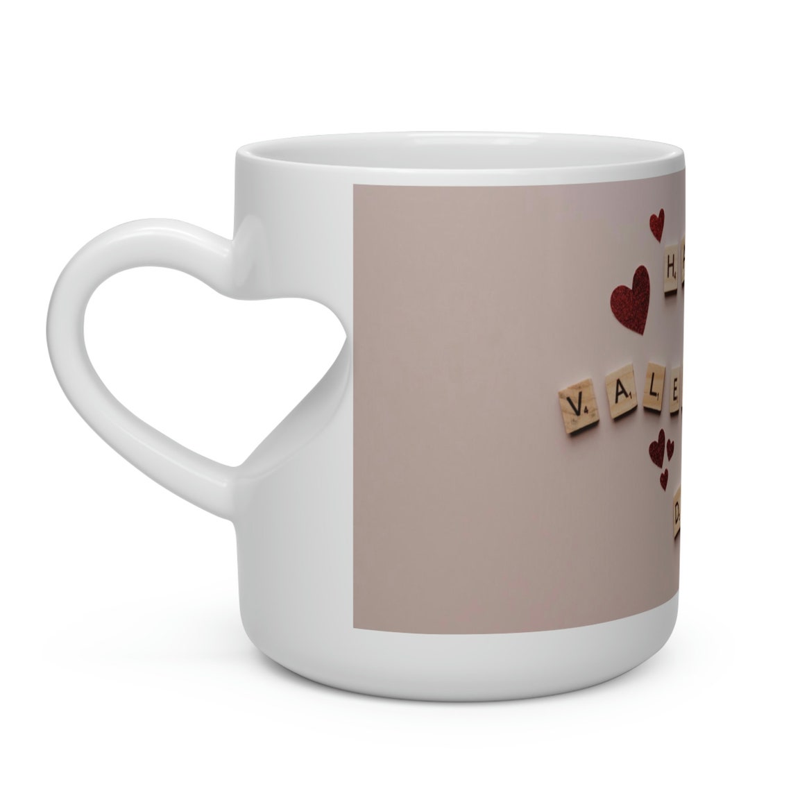 Heart Shape Valentines Day Mug - Etsy