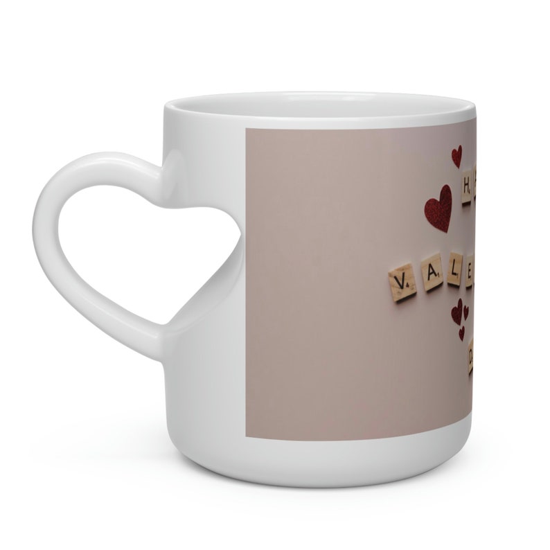 Heart Shape Valentines Day Mug - Etsy