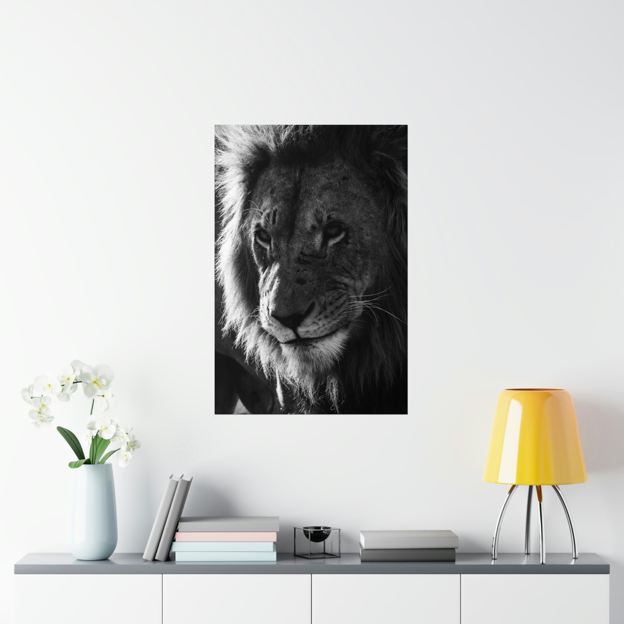 Motivational Lion Poster Grindset Mindset - Etsy