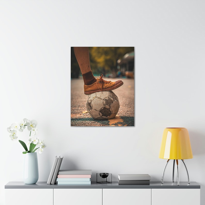 The Beautiful Game Soccer Football Canvas Gallery Wraps - Etsy