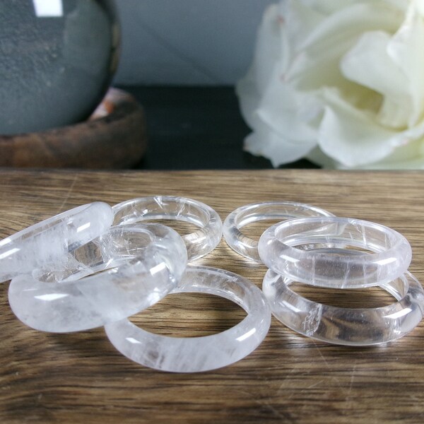 Mens Clear Quartz Ring - Etsy