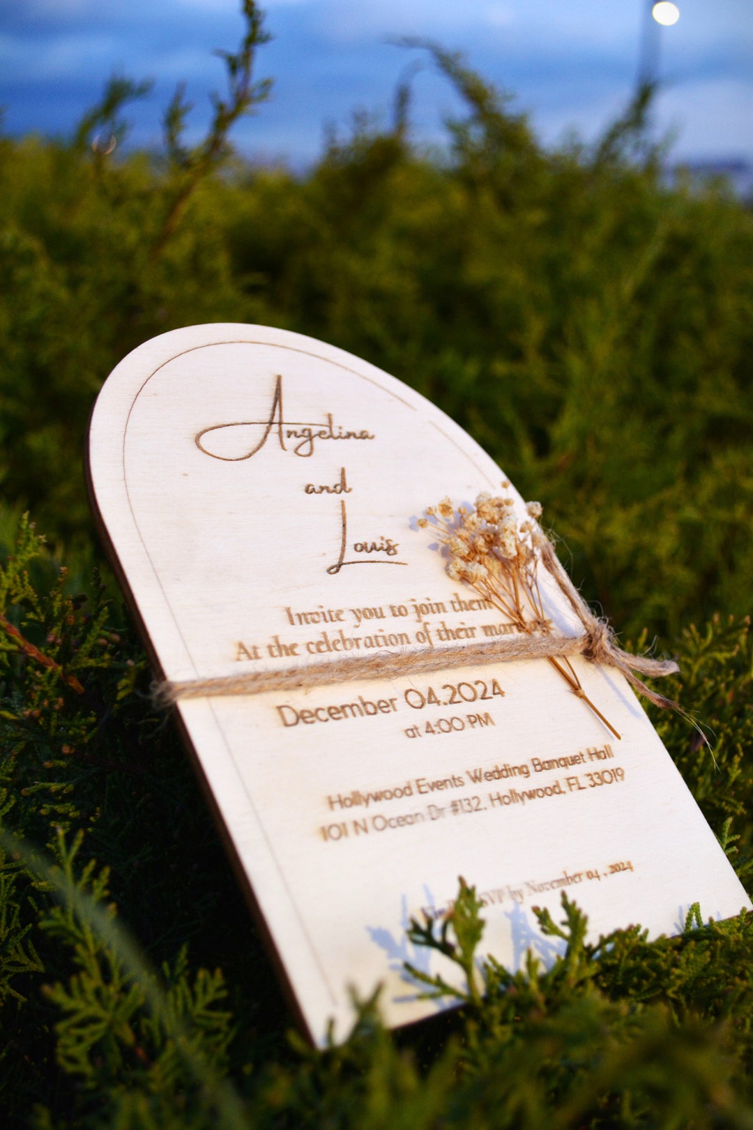 Rustic Elegance Unleashed: Handcrafted Wooden Invitations for Timeless ...