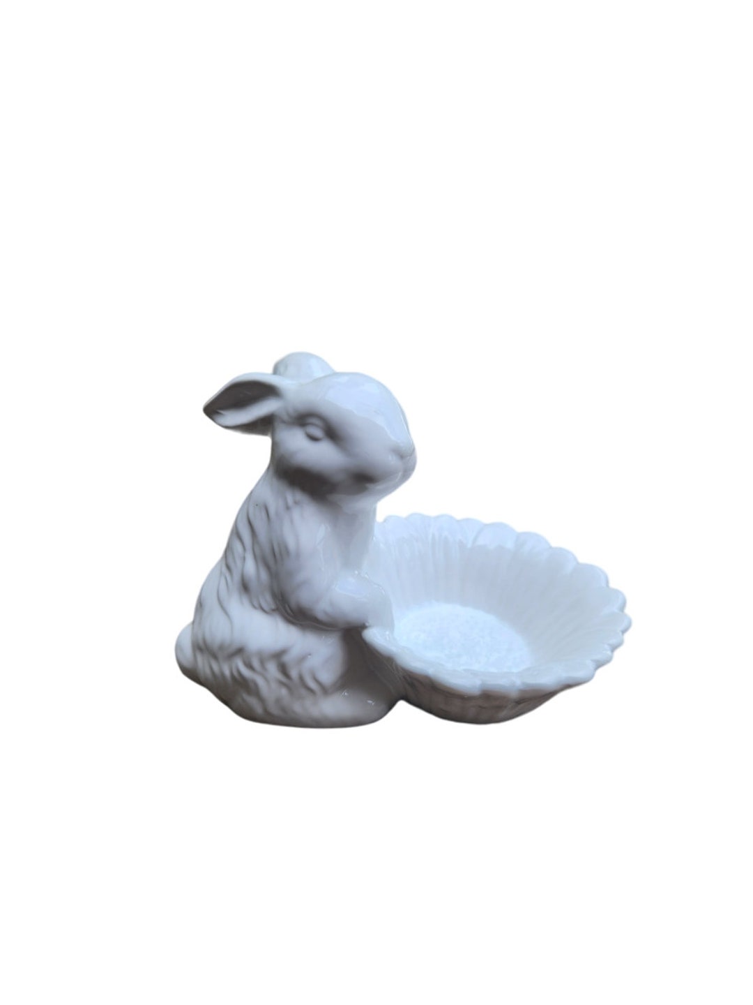 Bunny Candy Dish Rabbit Dish Farmhouse Decor Cottagecore Reto Bunny ...