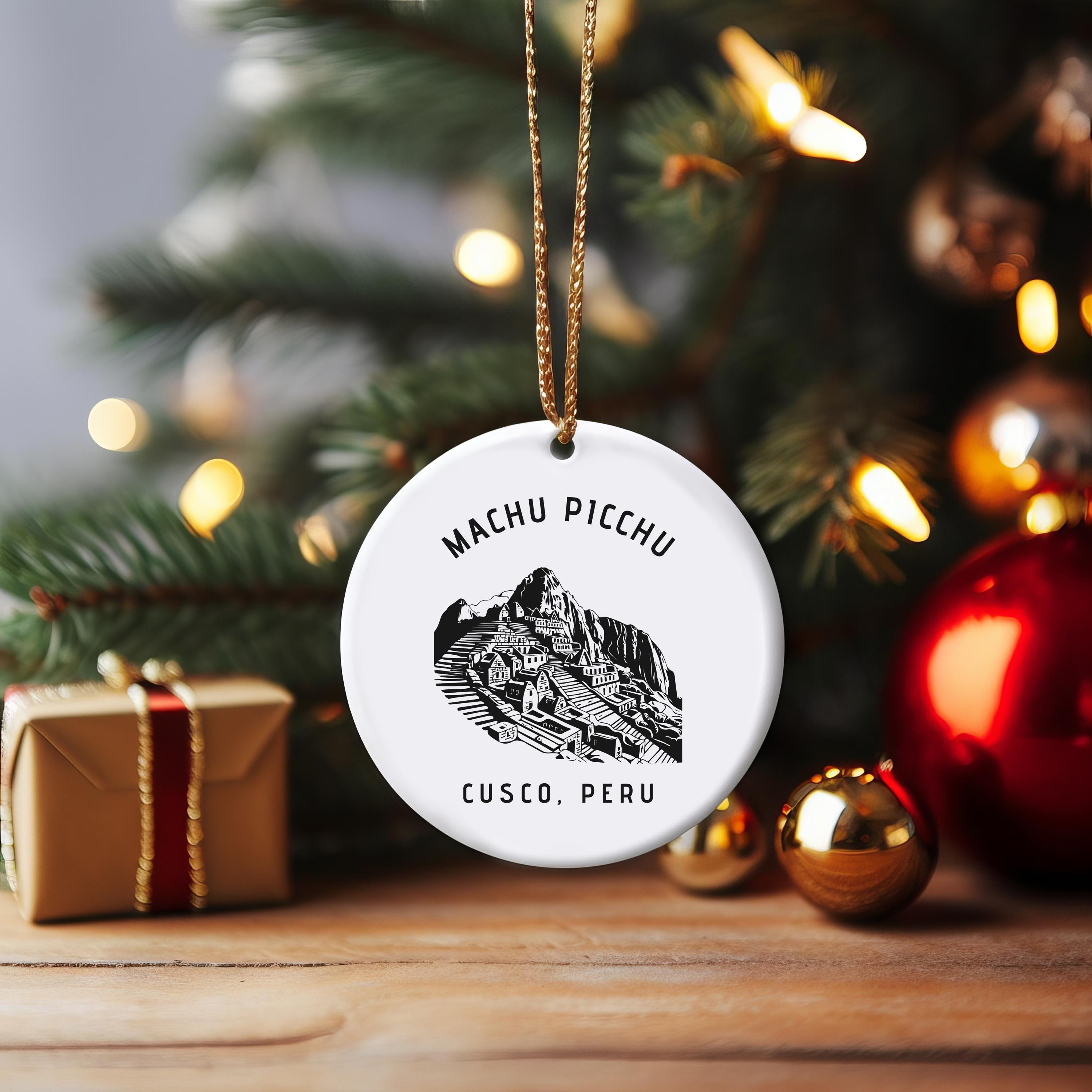 Machu Picchu Ornament, Peru Holiday Ornament, Machu Picchu Xmas ...