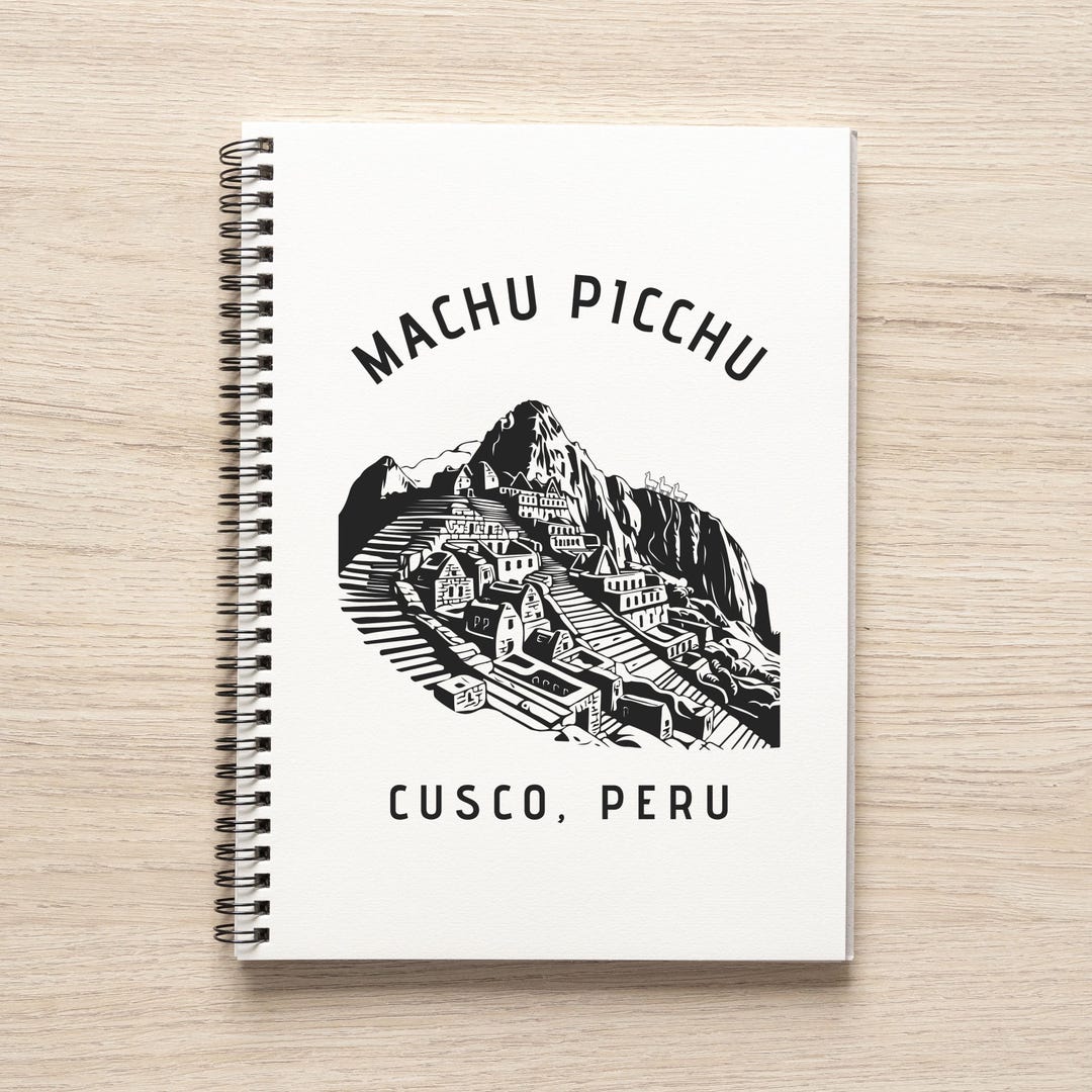 Machu Picchu Notebook, Peru Notebook, Peru Travel Journal, Machu Picchu ...