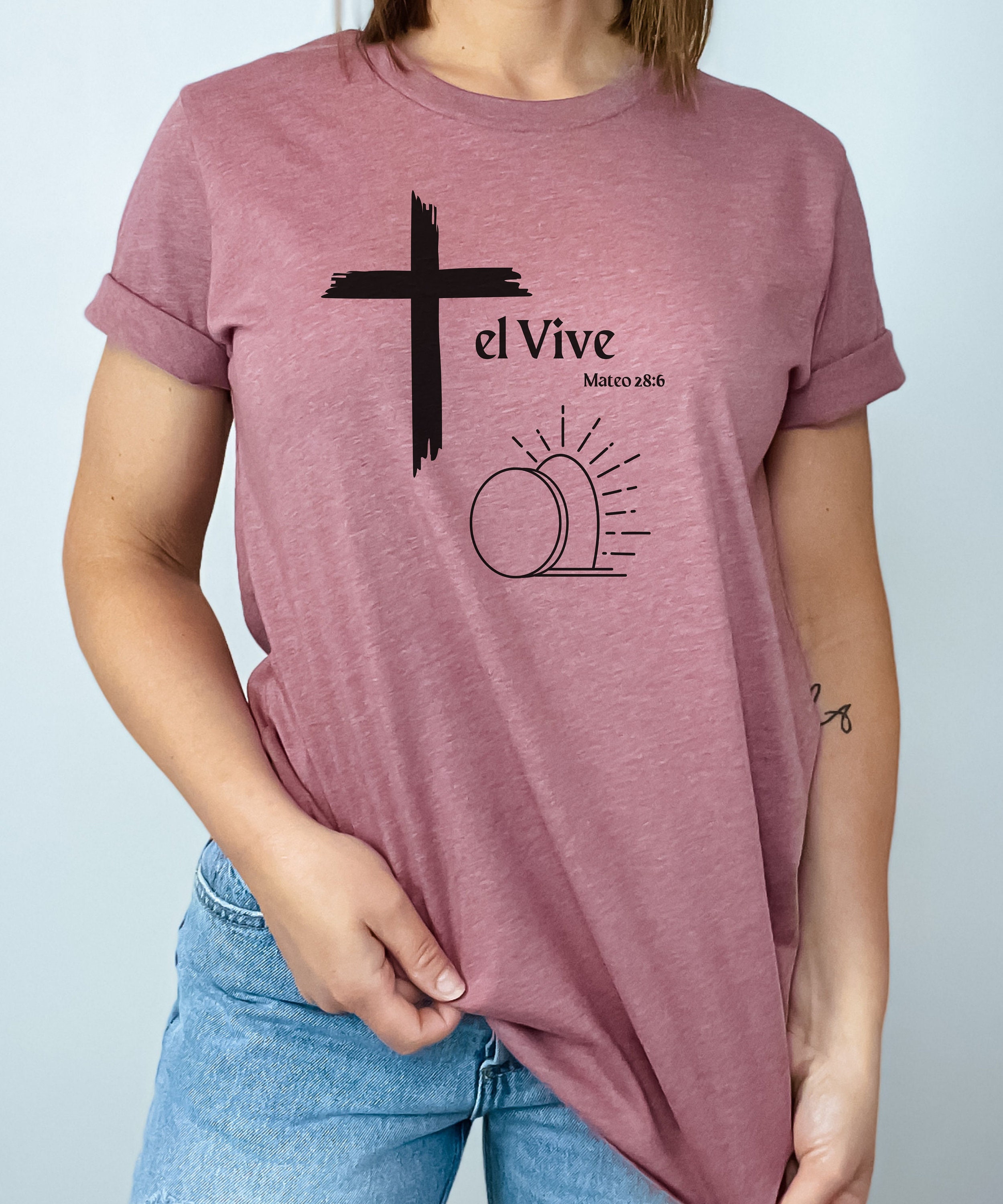 El Vive Tshirt, Spanish Christian Shirt, Christian Easter Shirt, Easter ...
