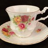 Vintage Royal Albert Violets Teacup and Saucer Flower of the Month Series No. 2, February, Hand ...