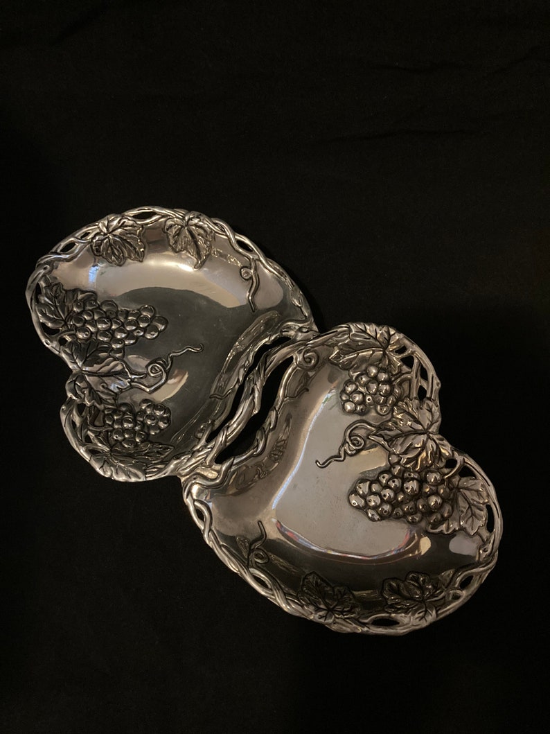 Silver Heart Dish by Godinger Silver Art, Silver Plated With Grape ...