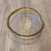 Vintage IVV Glacier Crystal Bowl: 10K Gold Trim, Mid Century Modern - Etsy