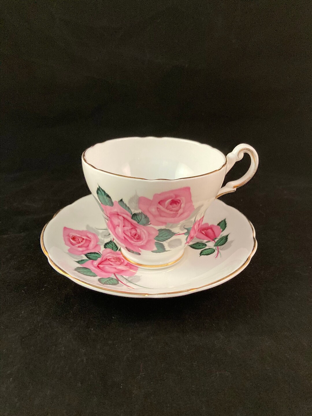 Vintage Pink Rose Teacup by Regency, Bone China, Made in England - Etsy