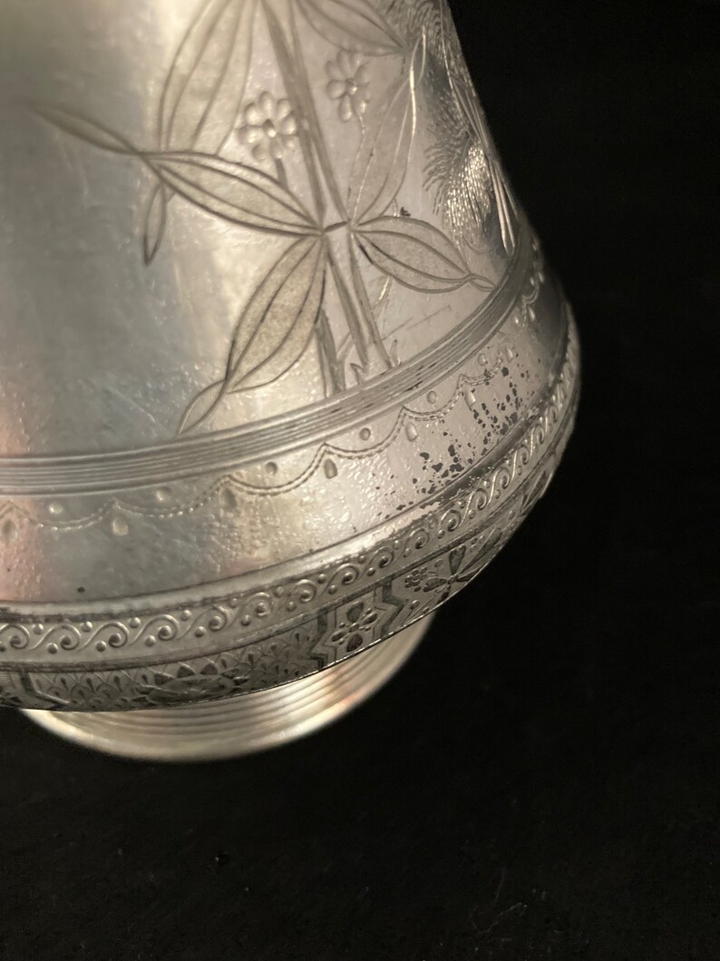 Vintage Simpson Hall Miller & Co Teapot With Floral Etching - Etsy