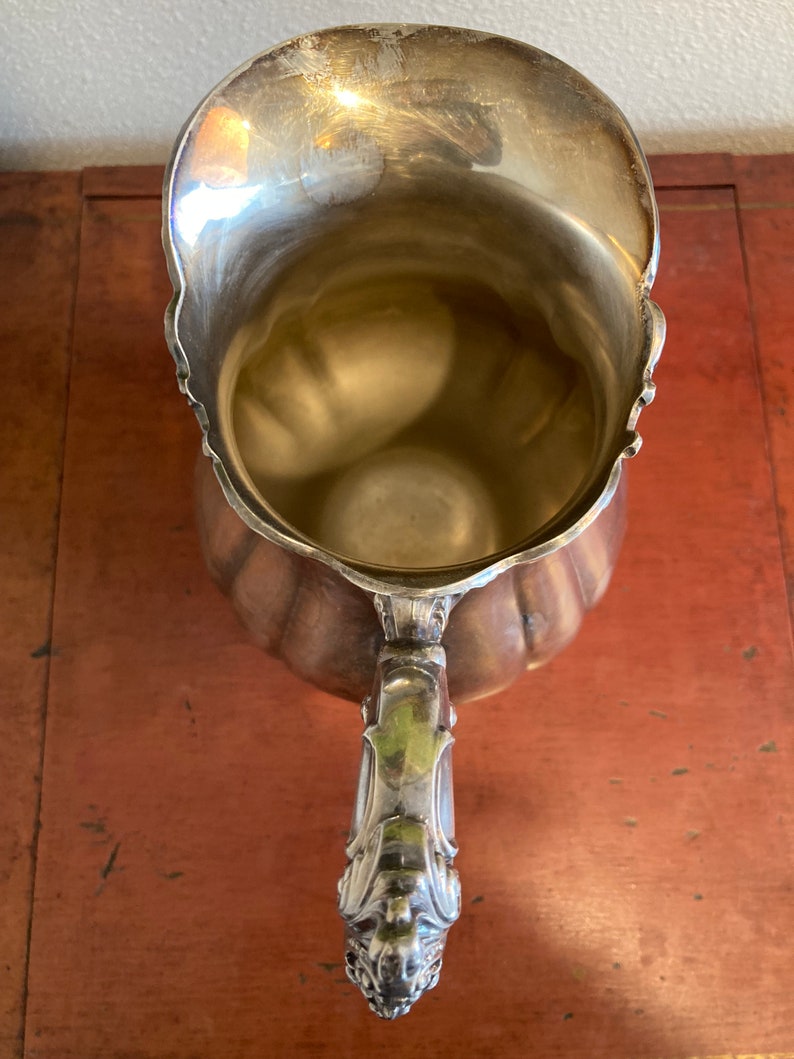 Vintage Silver Pitcher Baroque by Wallace Silver Footed Pitcher 267 - Etsy