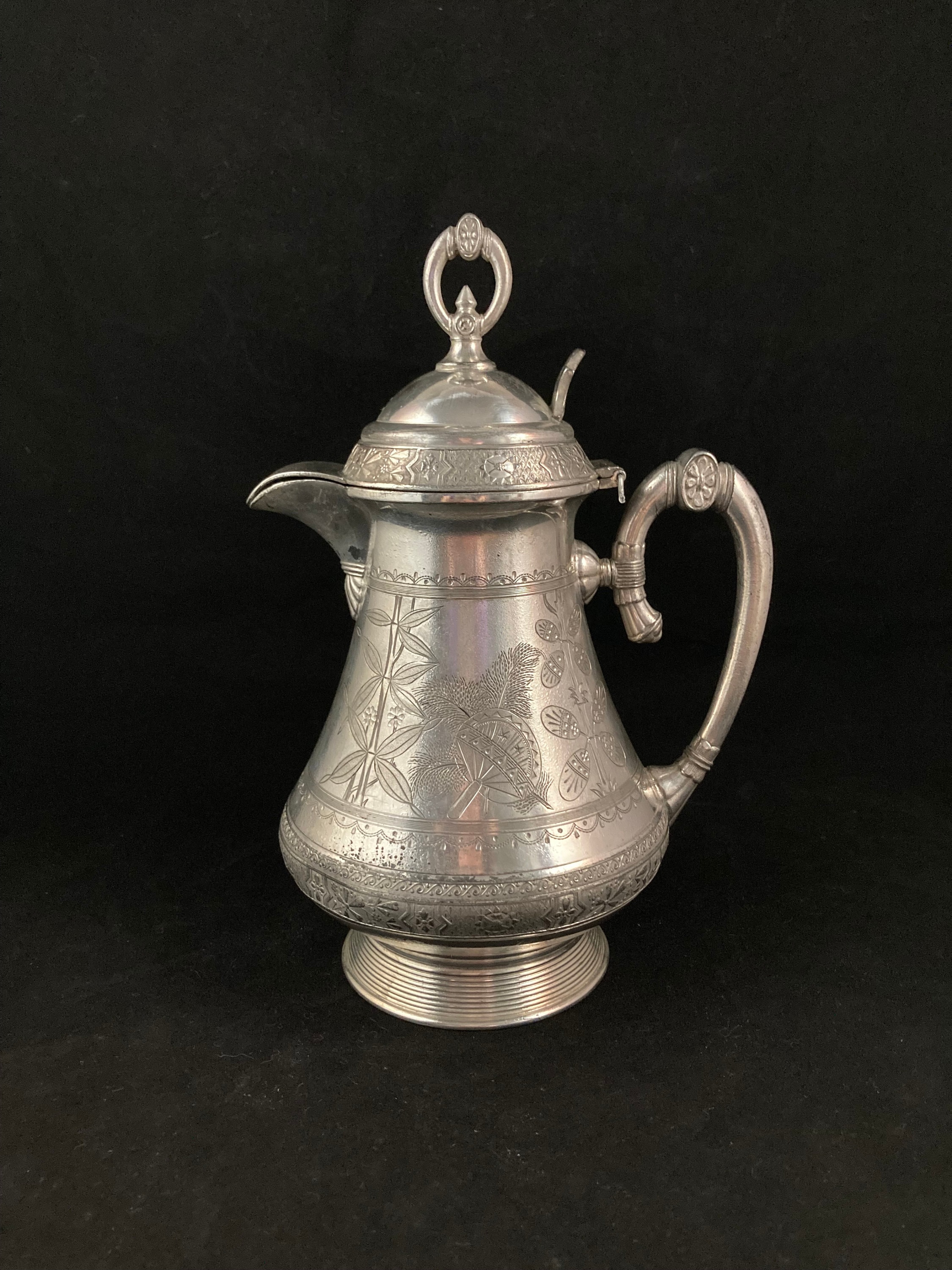 Vintage Simpson Hall Miller & Co Teapot With Floral Etching - Etsy