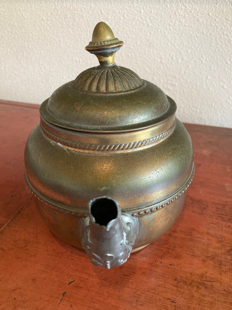 Antique Copper Pewter Teapot by Rochester Stamping Works NY, Vintage ...