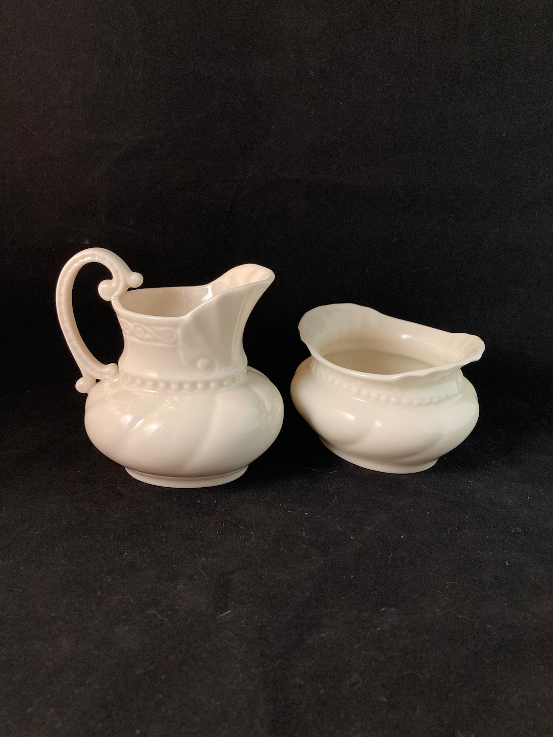 Vintage Lenox Cream and Sugar Set From the Ivory Colonial Collection ...