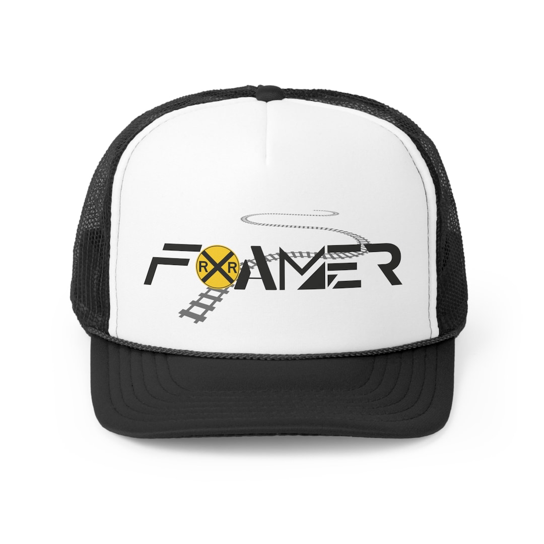 Railroad Hat, Foamer, Railfan, Train Enthusiast, Railroader Trucker Hat ...
