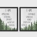 I Am Affirmations for Kids, Woodland, Trees, Forest, Baby, Nursery ...