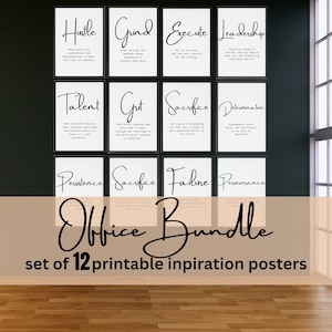 Office Motivational Posters Printable Download Gallery Wall 12 Set ...