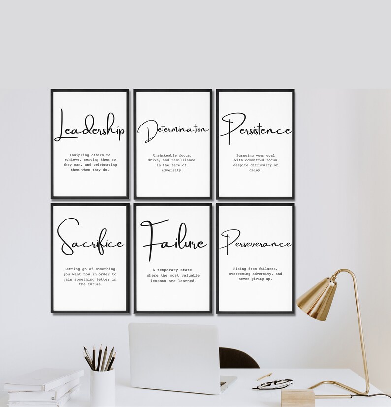 Office Motivational Posters Printable Download Gallery Wall 12 Set ...