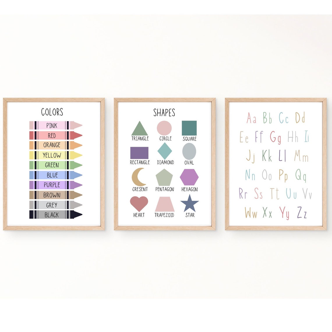Educational Learning Posters Elementary School Kindergarten 1st 2nd ...
