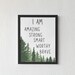 I Am Affirmations for Kids, Woodland, Trees, Forest, Baby, Nursery ...