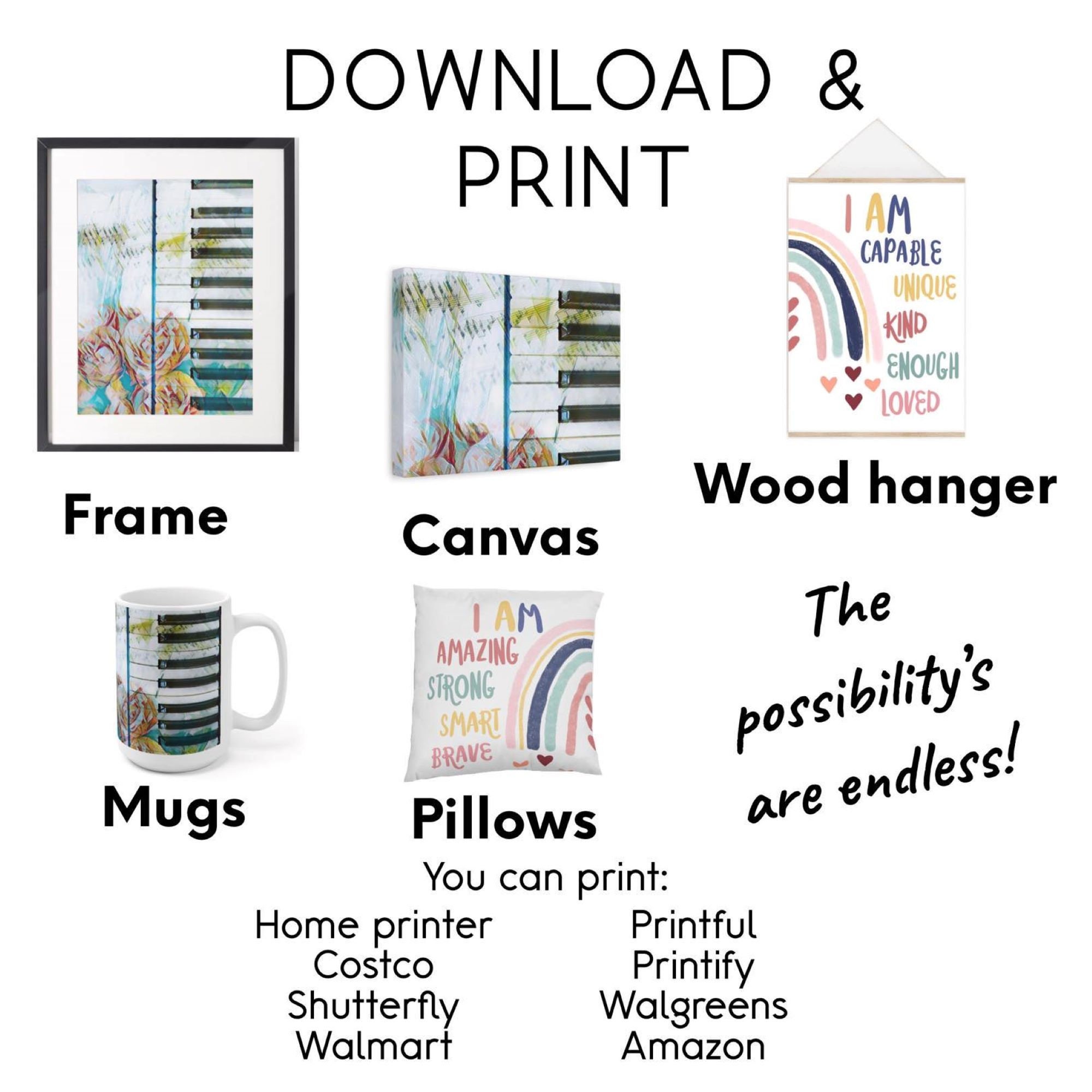 I Am Affirmations for Kids, Woodland, Trees, Forest, Baby, Nursery ...