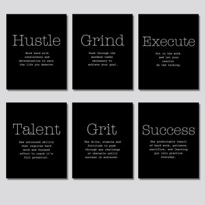 Office Motivational Posters Printable Download Gallery Wall 12 Set ...