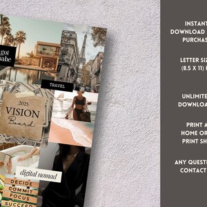 2025 Printable Vision Board Bundle With 800+ Photos, Affirmations ...