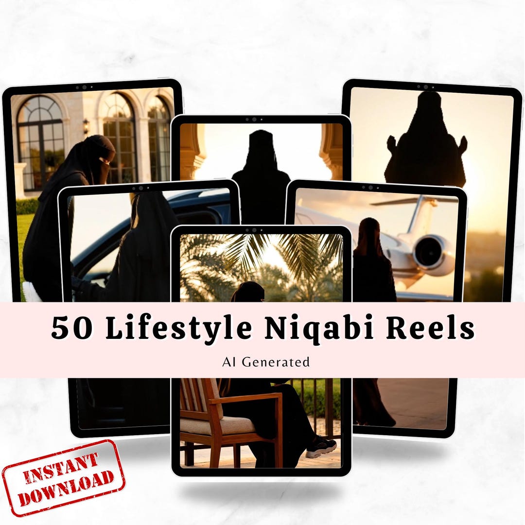 50 Luxury Niqabi Lifestyle Reels: Ai-generated Faceless Videos (digital ...