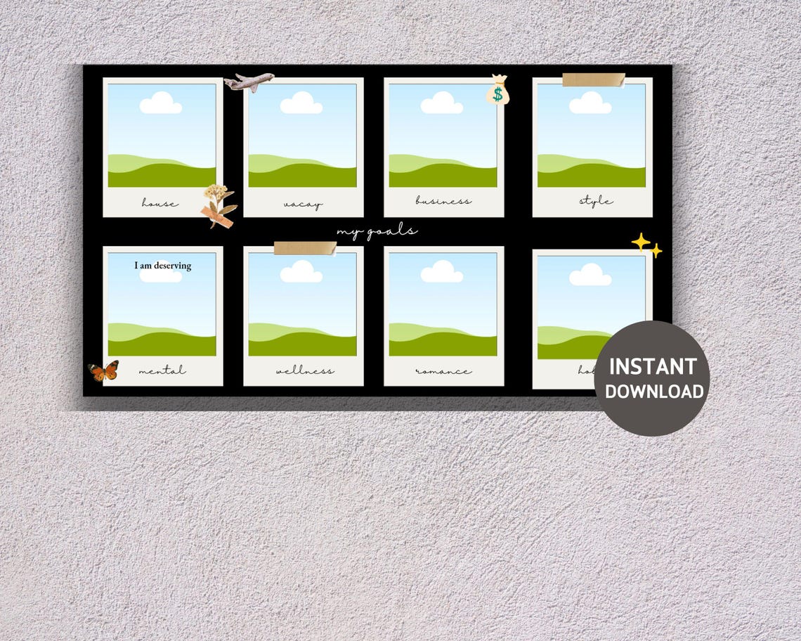 2025 Printable Vision Board Bundle With 800+ Photos, Affirmations ...