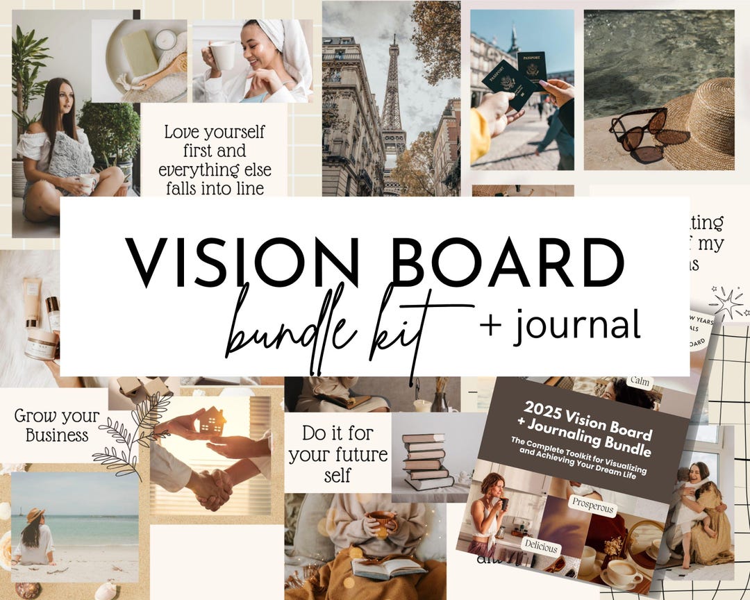 2025 Printable Vision Board Bundle With 800 Printable Photos ...
