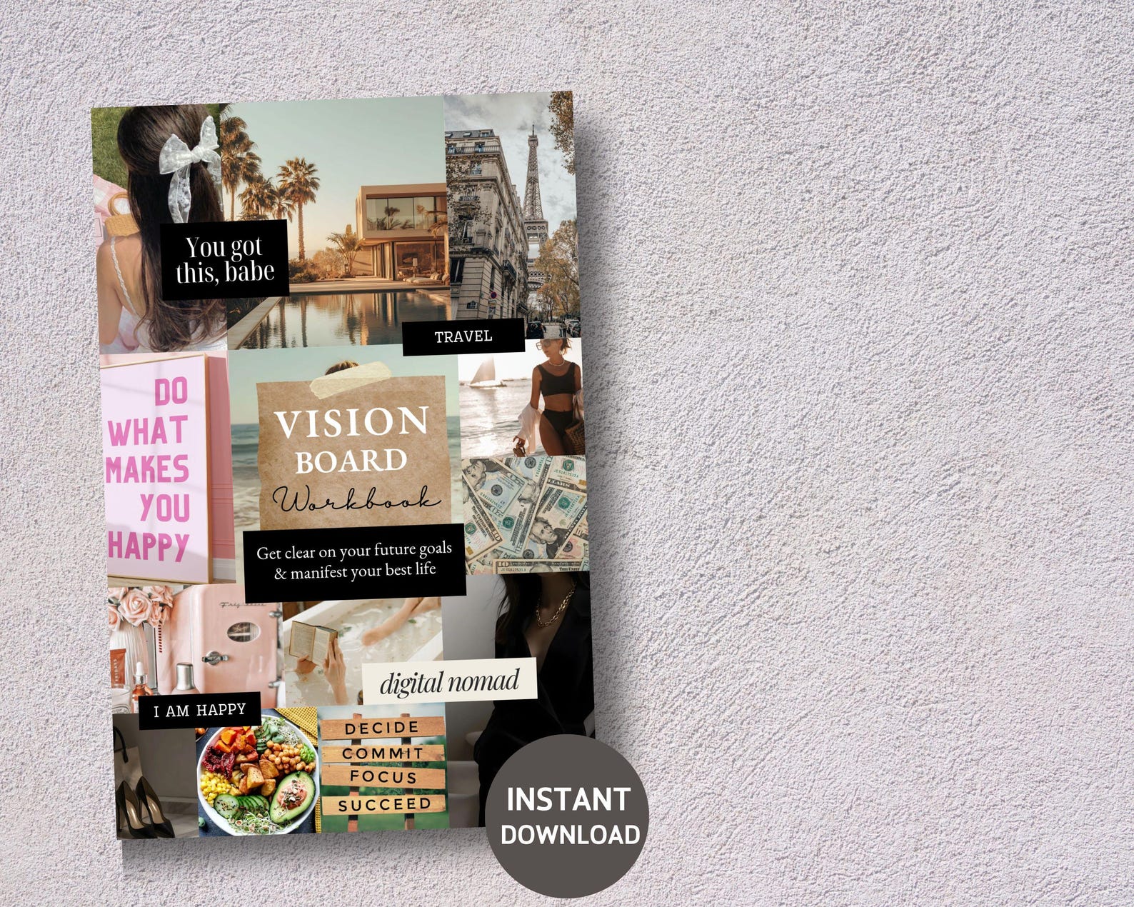 2025 Printable Vision Board Bundle With 800+ Photos, Affirmations ...