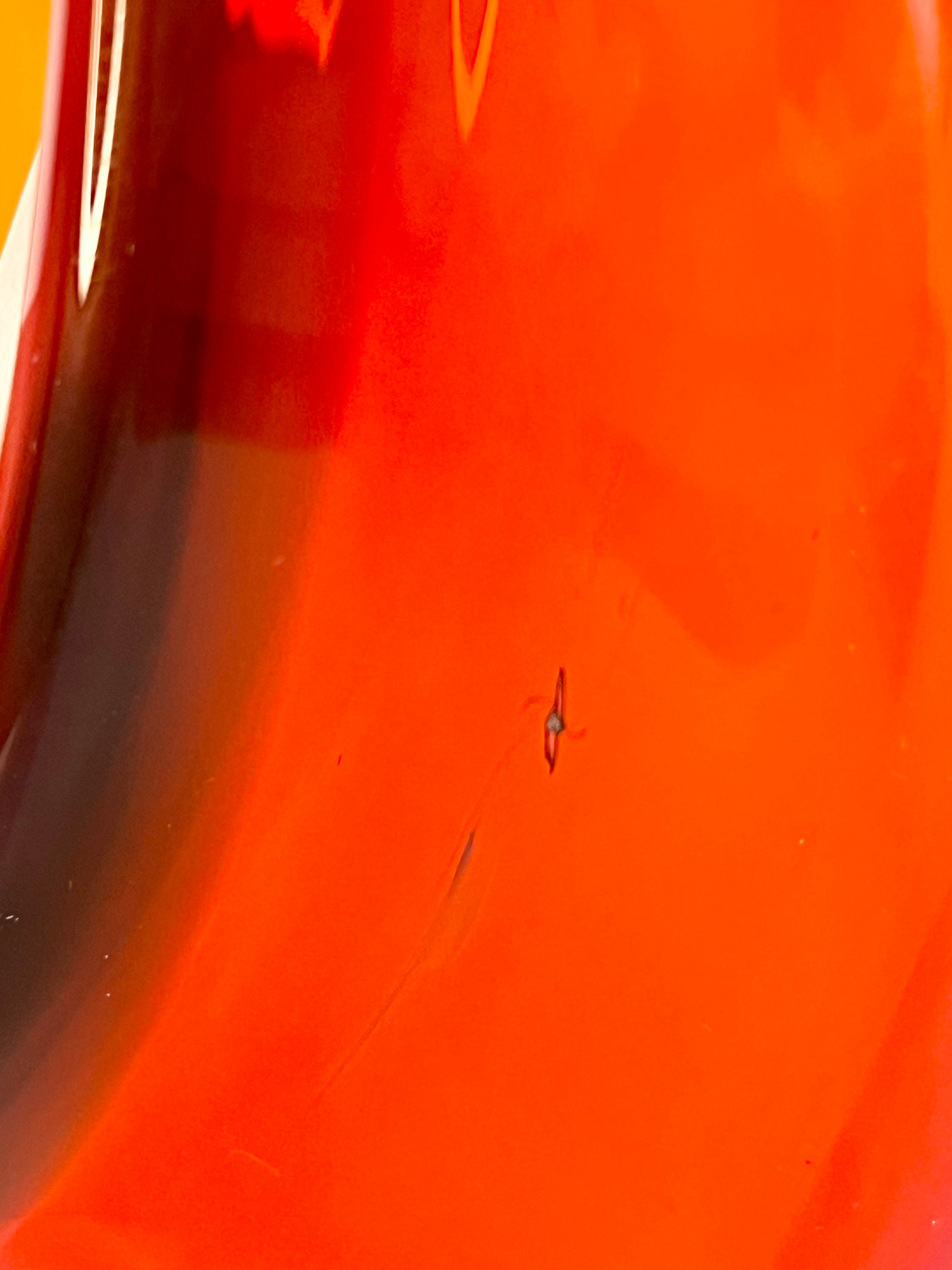 Vintage EDAG Glass Mid Century Modern Glass Vase, Red and Green MCM ...