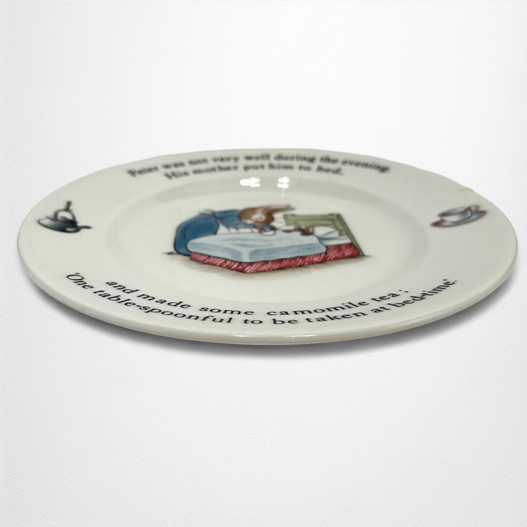 Vintage Wedgwood Peter Rabbit Child's Plate | Beatrix Potter Camomile ...