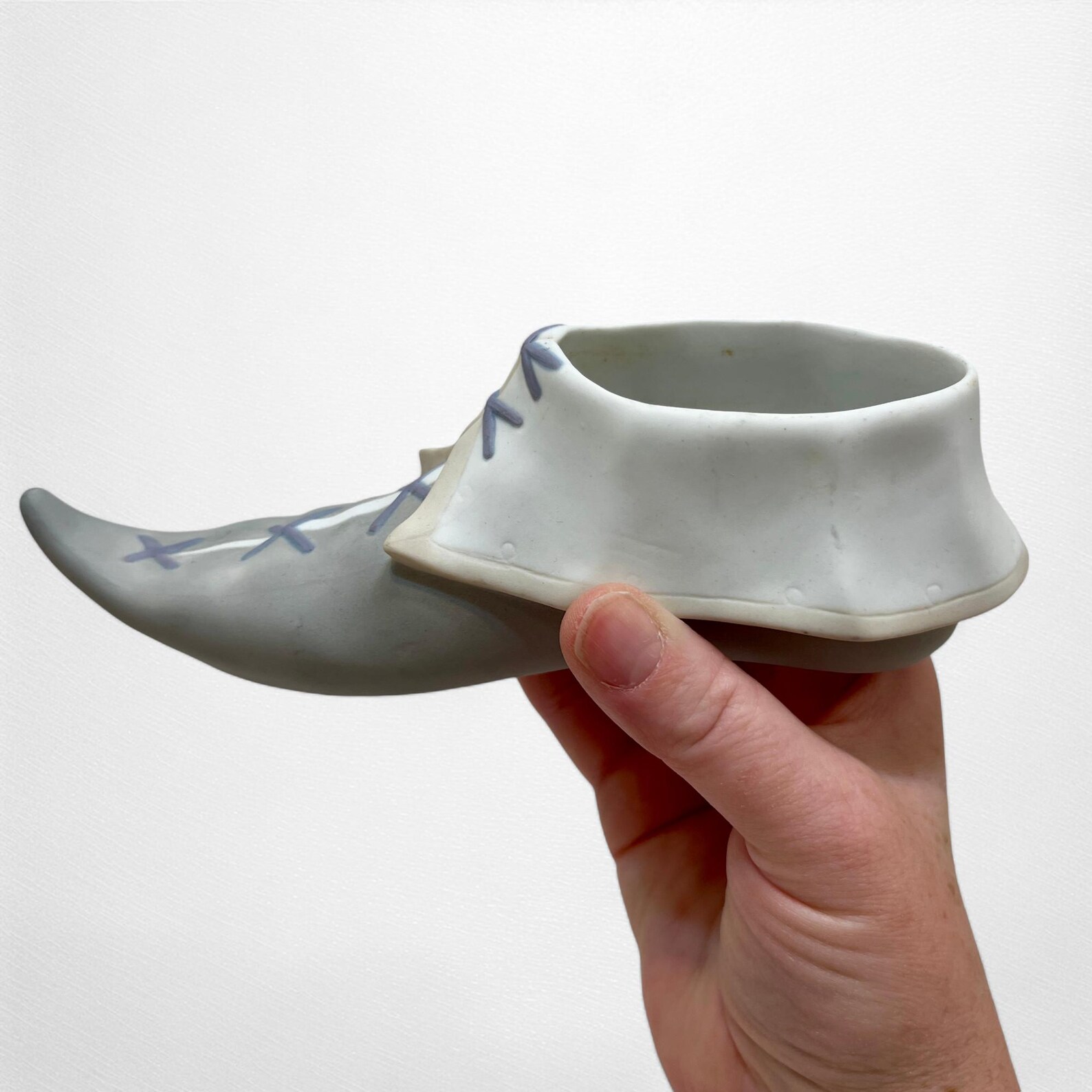 Rare Lladro Jester Shoe W/ Laces in Matte Finish | Bota Arlequin PP063M ...