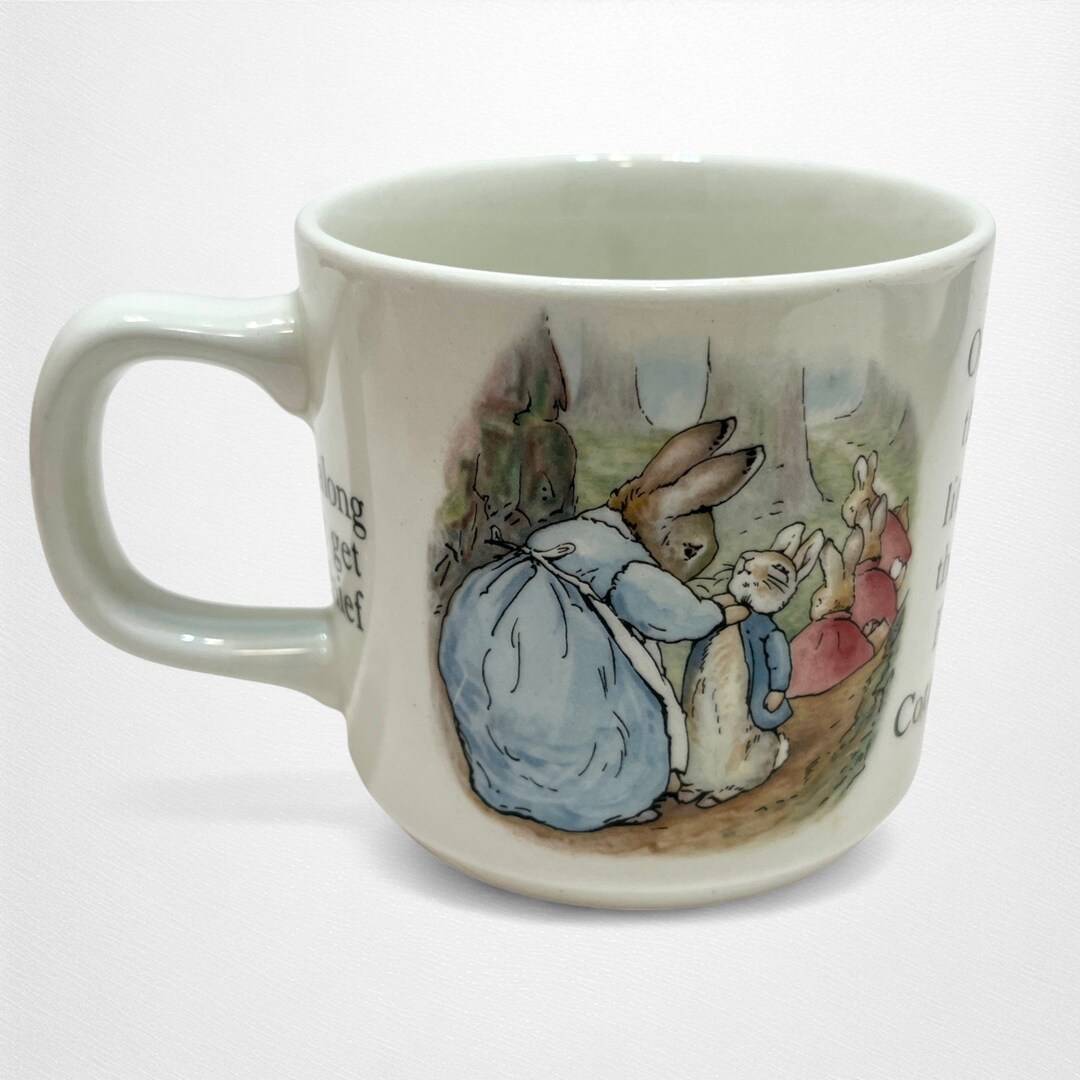 Vintage Wedgwood Peter Rabbit Child's Mug | Beatrix Potter Flopsy ...