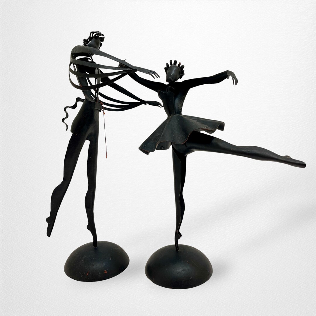 Exceptional Pair of West German Ballet Dancer Sculptures | Modernist ...