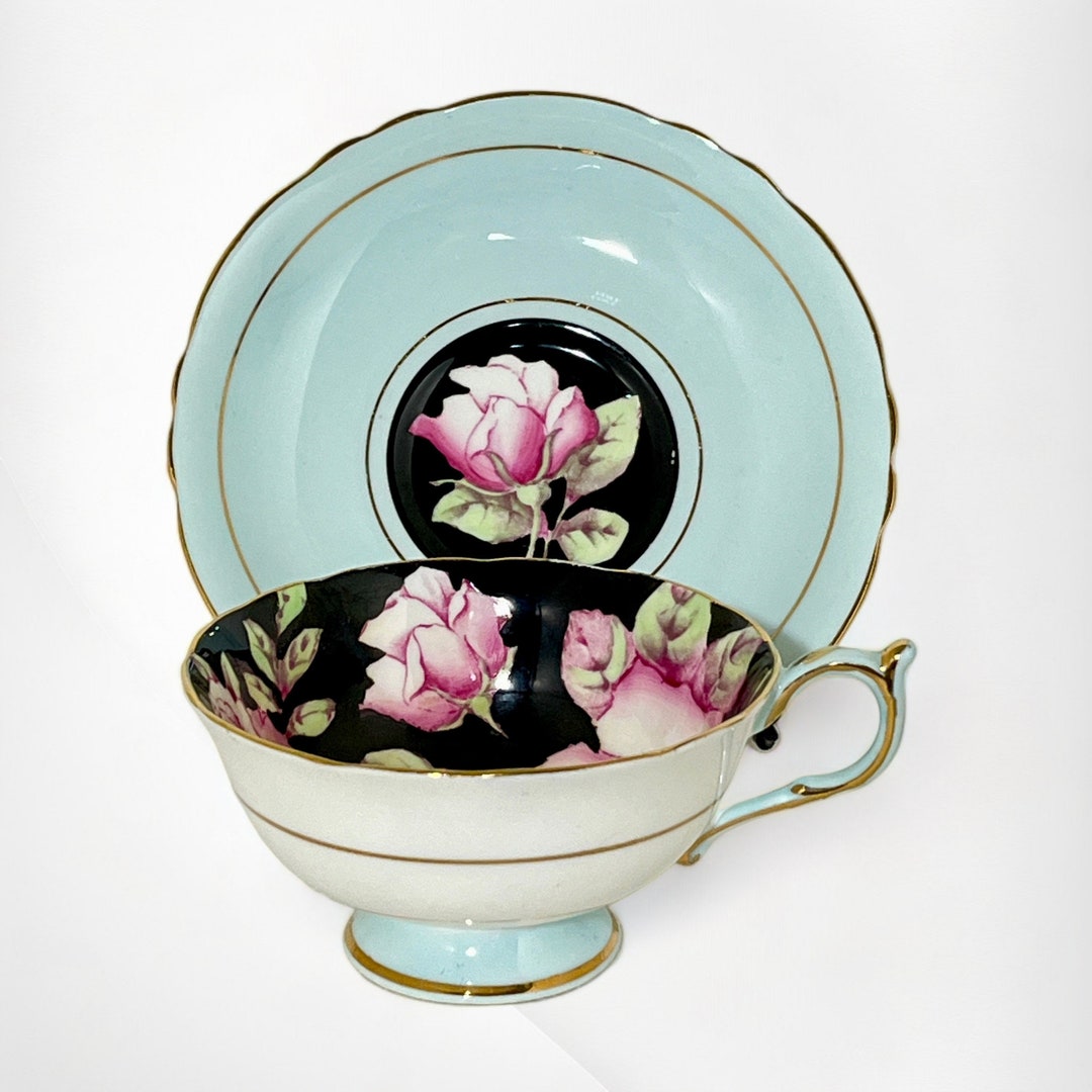 Vintage Paragon Cabbage Rose Teacup & Saucer Set | Paragon Double ...
