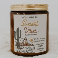 Candle Label Bundle Editable Canva Template | Modern Minimal Celestial ...