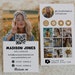 Retro Instagram Style Business Card Template Canva, QR Code Printable ...