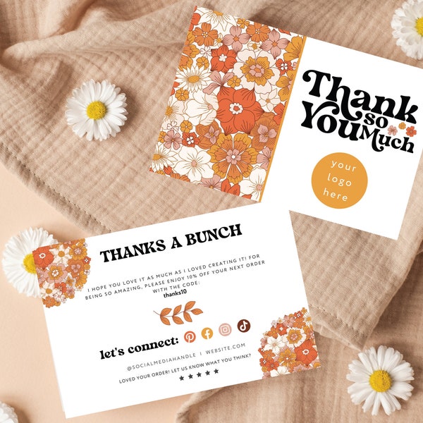 Flower Card Insert Template - Etsy