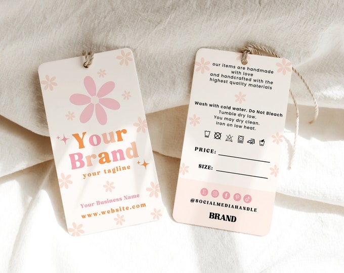 Editable Price Tag Template, Product Tags, Minimalist Product Tag ...