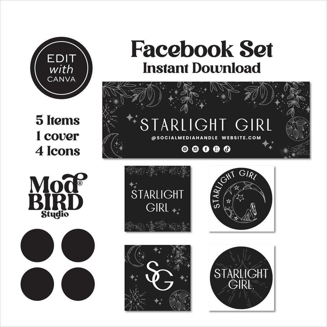 Spiritual Facebook Cover Canva Template, Tarot Card Facebook Banner ...