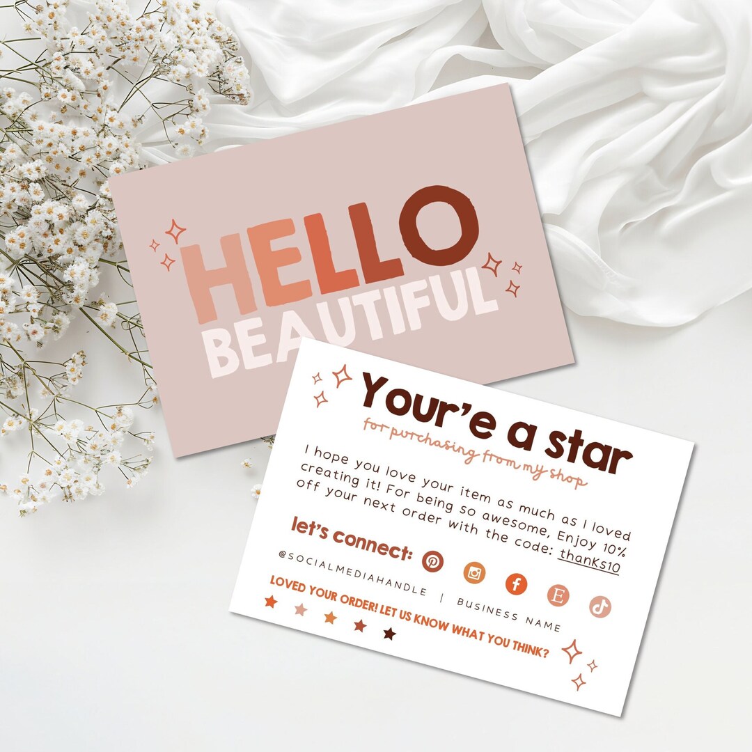 Printable Retro Thanks for Your Purchase Card, Editable Y2k 90s ...