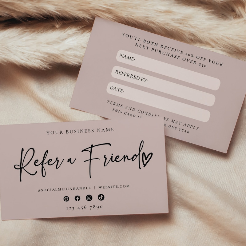 Referral Card - Etsy