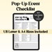 Pop-up Shop Checklist Canva Template, Checklist for Vendor Booth, Craft ...