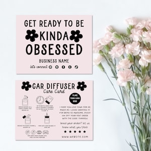 Car Diffuser Care Guide Editable Canva Template, DIY Car Air Freshener ...